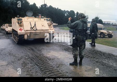 The M113 armored personnel carrier on display at the Gunfire ...
