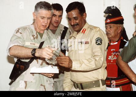General Joseph P. Hoar, USMC, commander-in-chief, U.S. Central Command ...