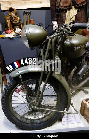 Peugeot motorcycle, Graf Spee battery command post, WW II, Pointe de Saint-Mathieu, Plougonvelin ...