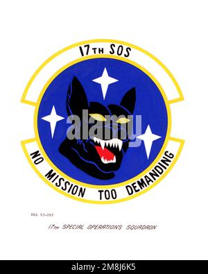 Approved insignia for: 17th Special Operations Squadron. Country ...