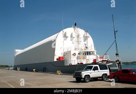 NASA transport barge 'Orion' Stock Photo - Alamy