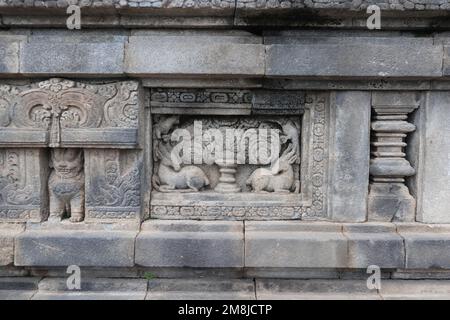 reliefs Hindu carvings on the Prambanan temples, UNESCO, Yogyakarta ...