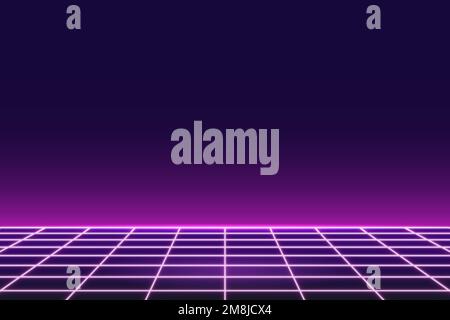 Pink grid neon patterned background vector Stock Vector Image & Art - Alamy