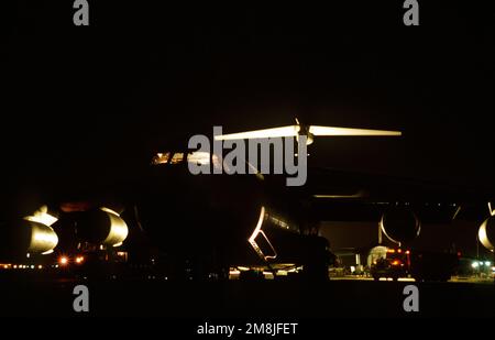 C-141B from the 438th Airlift Wing, McGuire Air Force Base, NJ, during ...
