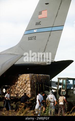 C-141B from the 438th Airlift Wing, McGuire Air Force Base, NJ, during ...