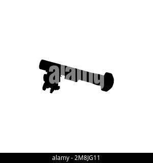 Bazooka icon. Simple style no war poster background symbol. Bazooka ...