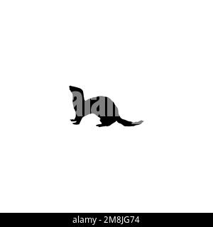 Ferret icon. Simple style safari travel agency big sale poster ...