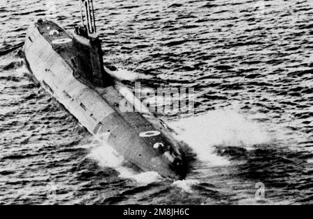A port quarter view of a Russian Tango-class diesel-powered attack ...