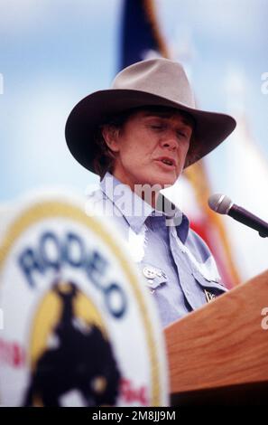 Dr. Sheila Widnall, Secretary of the Air Force, talks with CAPT ...