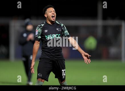 Derby County's Korey Smith celebrates after the Sky Bet League One ...