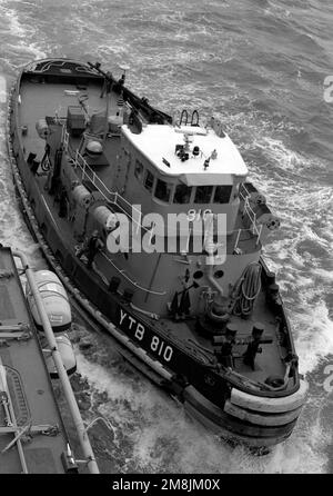 A starboard quarter view of the large harbor tug WAUWATOSA (YTB-775 ...