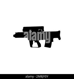 Grenade launcher icon. Simple style no war poster poster background ...