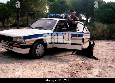 Rota Security Department's military working dog (MWD) member MASTER at ...