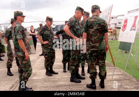 GEN. Dennis J. Reimer, US Army CHIEF of STAFF, is interviewed by the ...