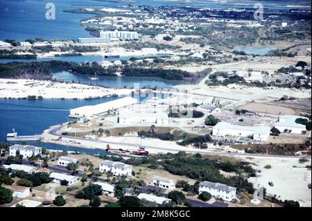 Guantanamo Naval Base aerial photo 1962 Stock Photo - Alamy