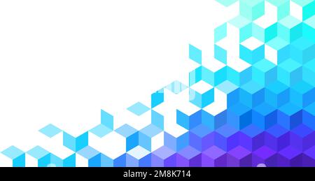 Colorful tridimensional blocks decorative background with copy space ...