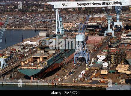 A view of sections of ships under construction in a shipyard in Taicang ...