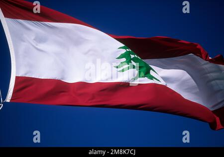The national flag/colours of Lebanon Stock Photo - Alamy