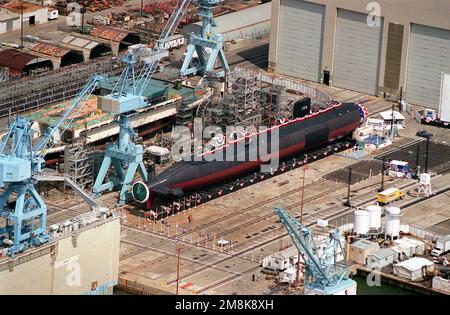 Aerial starboard quarter view (135 degrees off centerline) of the ...