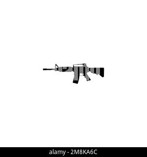 M4 assault riffle icon. Simple style no war poster background symbol ...