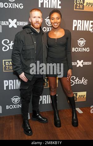 Chyna Mills and Neil Jones arrive for the UK premiere of No Hard ...