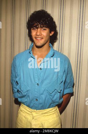 Charlie Rivera of Menudo at the Century Plaza Hotel, Los Angeles ...