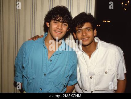 Robi Rosa of Menudo at the Century Plaza Hotel, Los Angeles, California ...