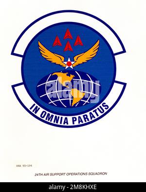 Approved Insignia of the 24th Operations Support Squadron. Country ...