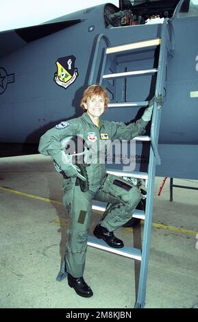 Dr. Sheila Widnall, Secretary of the Air Force, talks with CAPT ...