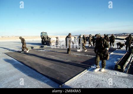 After the opposing forces attacked and damaged the camp runway, the ...