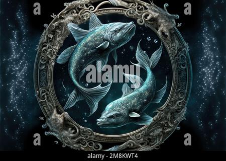 fish illustration pisces zodiac horoscope sign cartoon comics comic ...