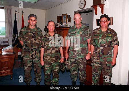 MAJ. GEN. Lawson W. Magruder III discusses the USARSO mission with MAJ ...