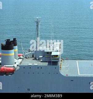 A starboard side view of the Military Sealift Command (MSC) chartered ...