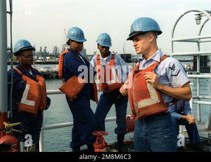 Floating dry dock AFDM-5 at US Fleet Acivities Yokosuka 1993 Stock ...