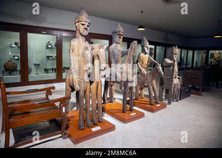 Wooden Kalash staues, Peshawar Museum, Peshawar, Pakistan Stock Photo ...