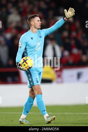 Nottingham, England, 14th January 2023. Scott McKenna of Nottingham ...