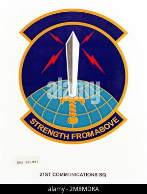 AIR FORCE ORGANIZATIONAL EMBLEM 21st Comptroller Squadron Exact Date ...