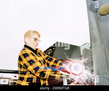 Lieutenant Colonel Robin Higgins, USMC, (Ret.) poses for a photograph ...