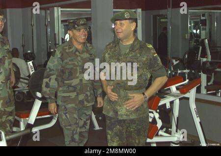 LGEN Helmut Willmann, CHIEF of STAFF, German Army, and MGEN Morris Boyd ...