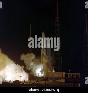 A Lockheed Martin Titan IV A-17 launch vehicle is ready for launch from ...