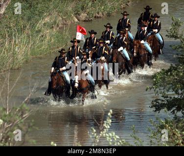 Mounted Cavalry is formation drills at their base Stock Photo - Alamy