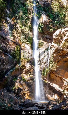 Mork Fa or Mok Fa Waterfall in Mae Taeng District, Chiang Mai, Thailand ...