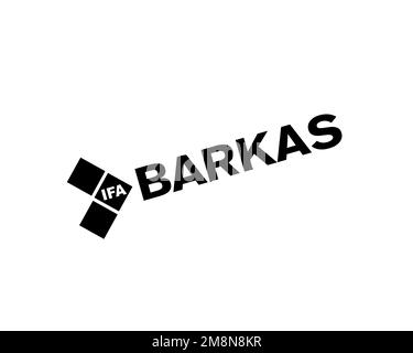 Barkas van manufacturer, Logo, White background Stock Photo - Alamy