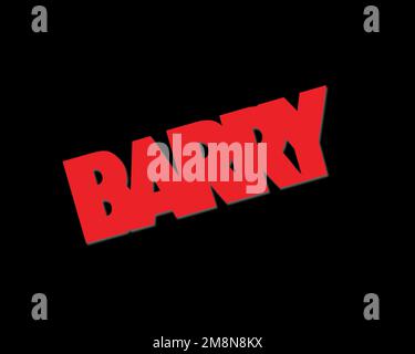 Barry TV series, rotated logo, white background Stock Photo - Alamy