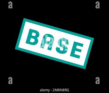 Base mobile telephony provider, rotated logo, white background B Stock ...