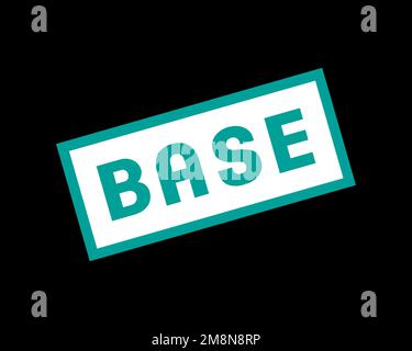 Base mobile telephony provider, rotated logo, white background B Stock ...