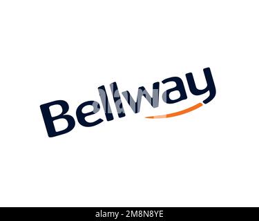 Bellway, rotated logo, white background B Stock Photo - Alamy