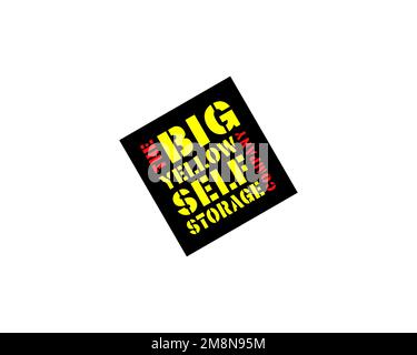 Yellow, Rotated Logo, White Background Stock Photo - Alamy