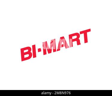 E mart, rotated logo, white background B Stock Photo - Alamy