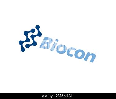 Biocon, rotated logo, white background Stock Photo - Alamy